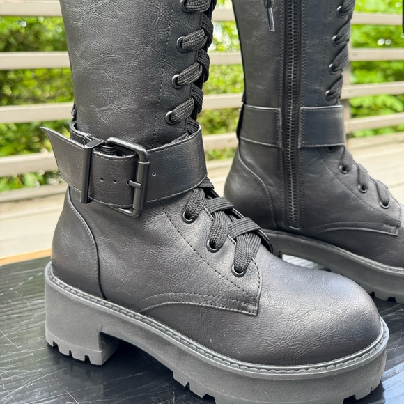 Current Mood | Shoes | Current Mood Black Laceup Obsidian Pocket Combat ...